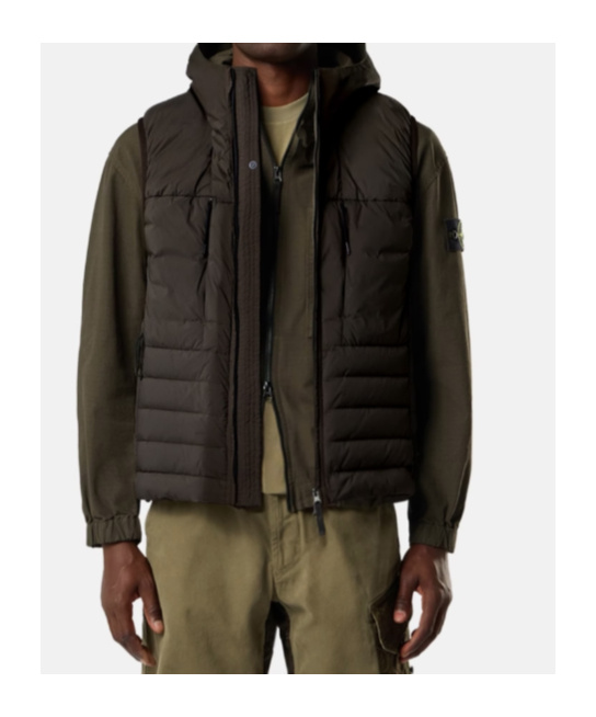STONE ISLAND Stone Island Quilted Logo-Patch Gilet